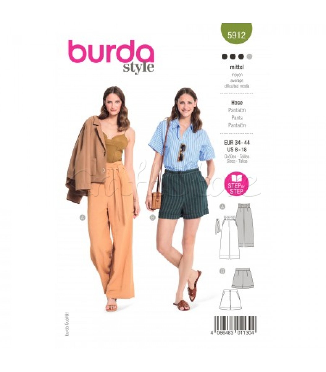 BURDA πατρον παντελόνι 5912